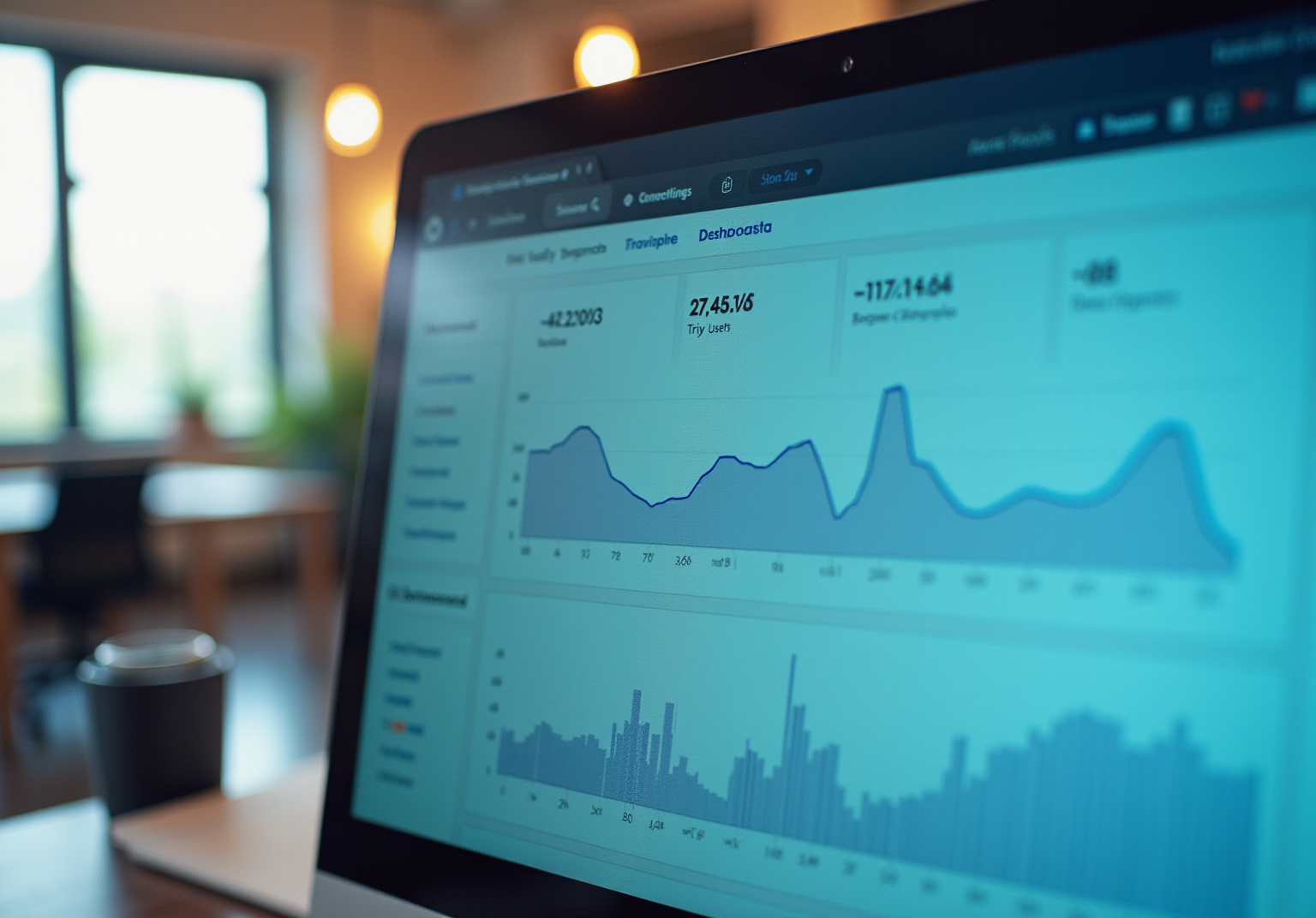 Google Analytics 4 Dashboard in a Professional Setting