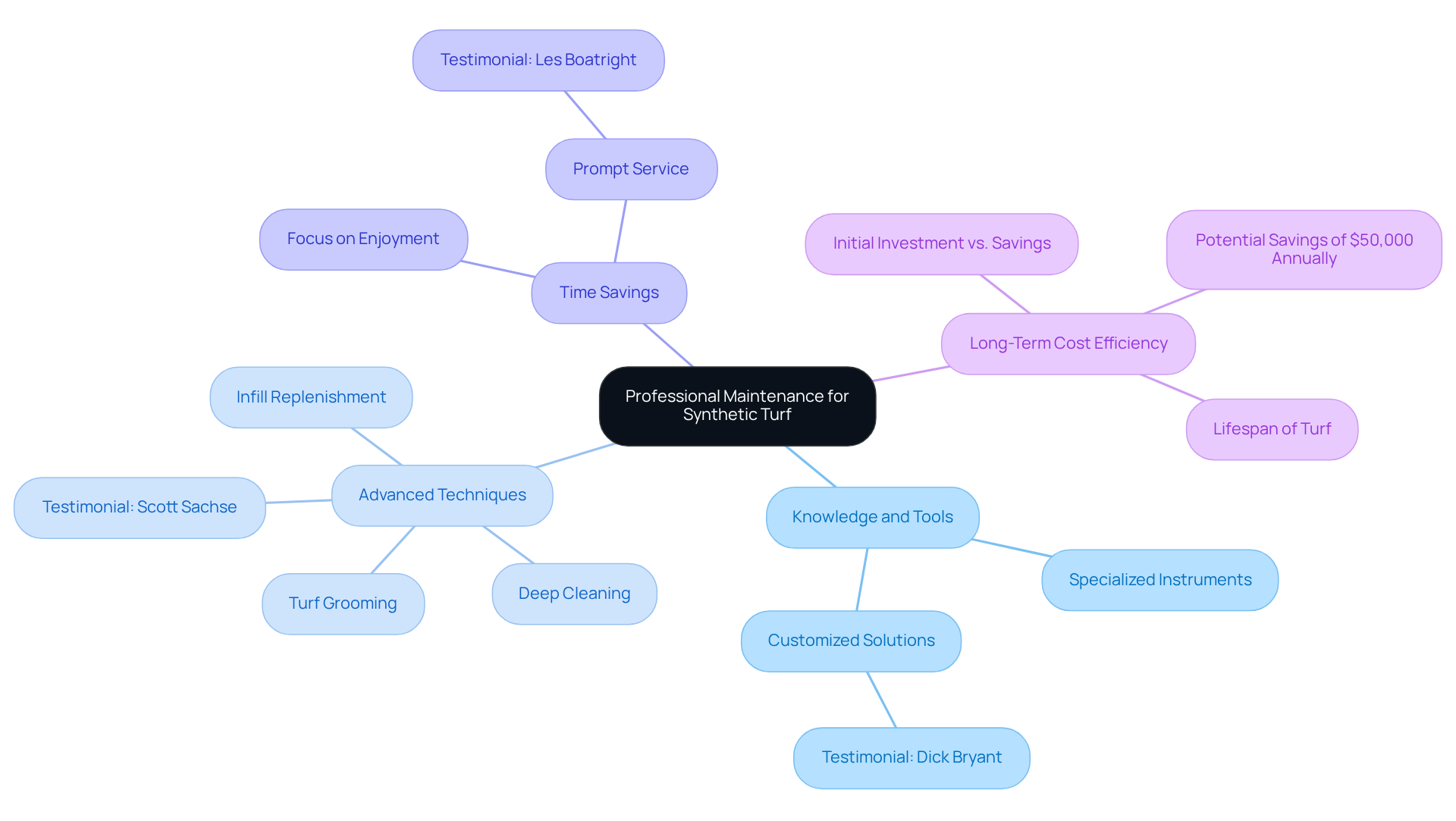 The central node represents the main idea of professional maintenance, while the branches show the key reasons to consider it. Each sub-branch provides supporting details or testimonials, helping you understand why expert care is beneficial.