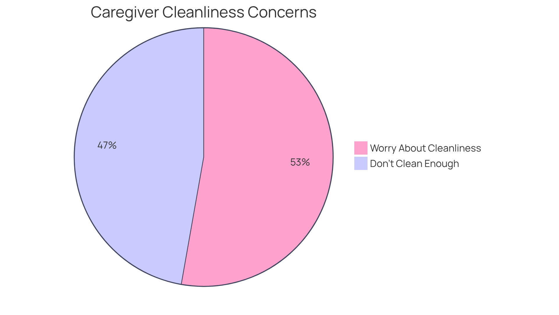 Each slice of the pie shows how many caregivers share these concerns - the larger the slice, the more caregivers feel that way. Each slice of the pie shows how many caregivers share these concerns - the larger the slice, the more caregivers feel that way.