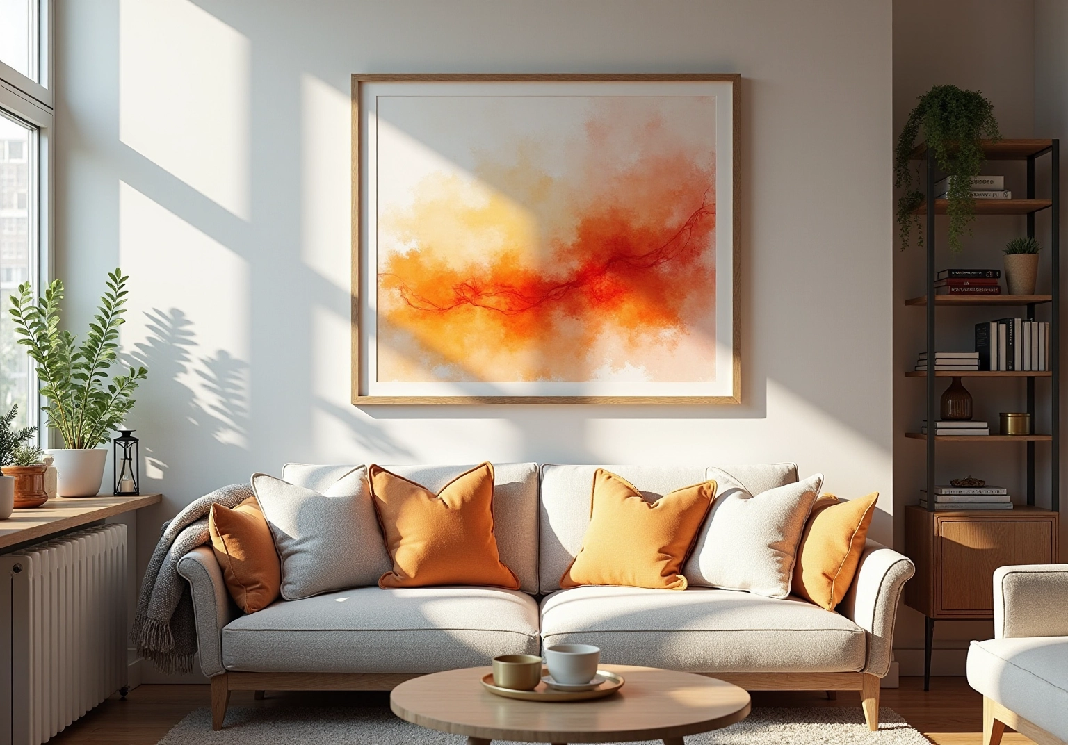 Versatile Watercolor Art in Cozy Home Decor Versatile Watercolor Art in Cozy Home Decor