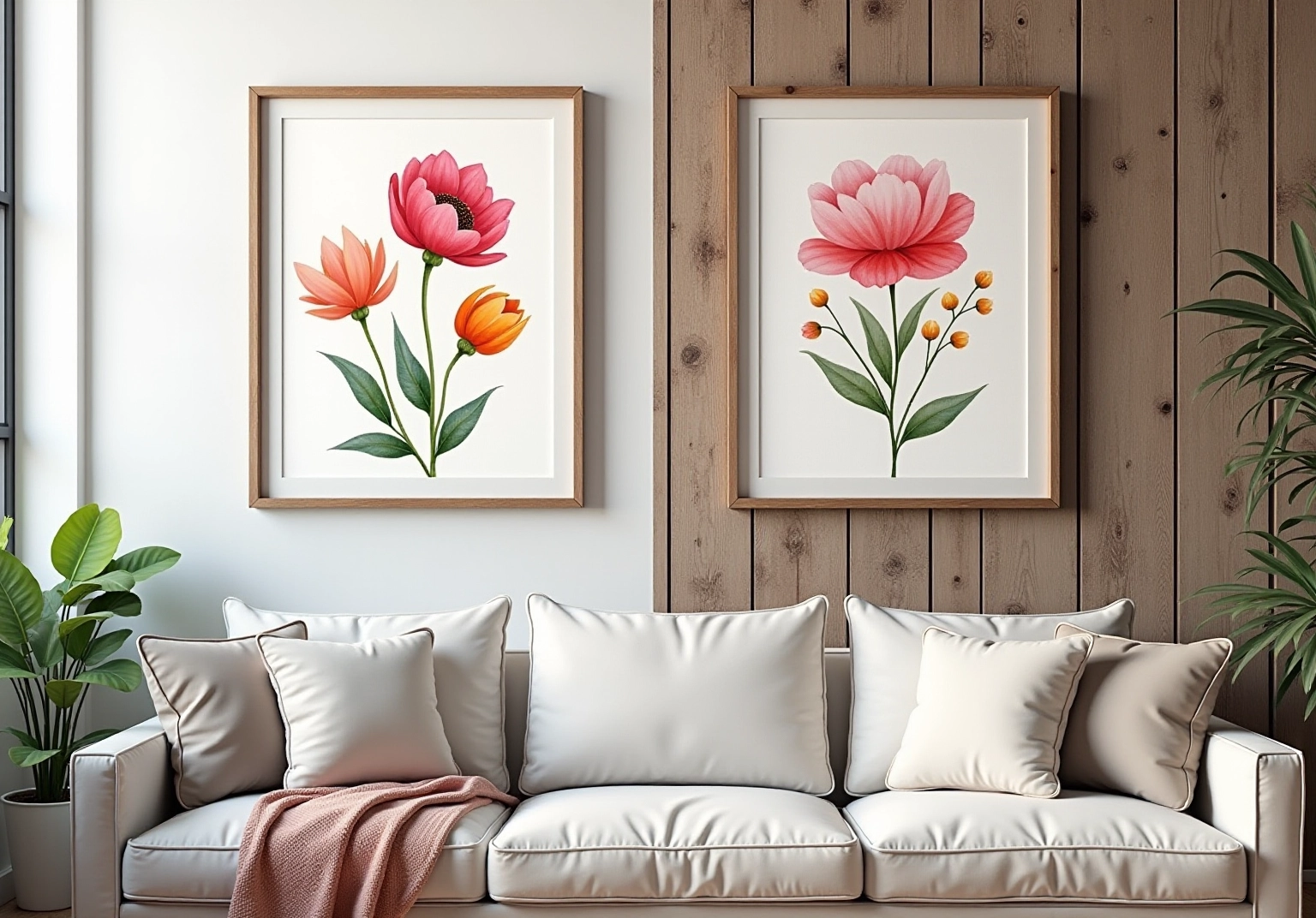 Versatile Watercolor Flowers in Home Decor Versatile Watercolor Flowers in Home Decor