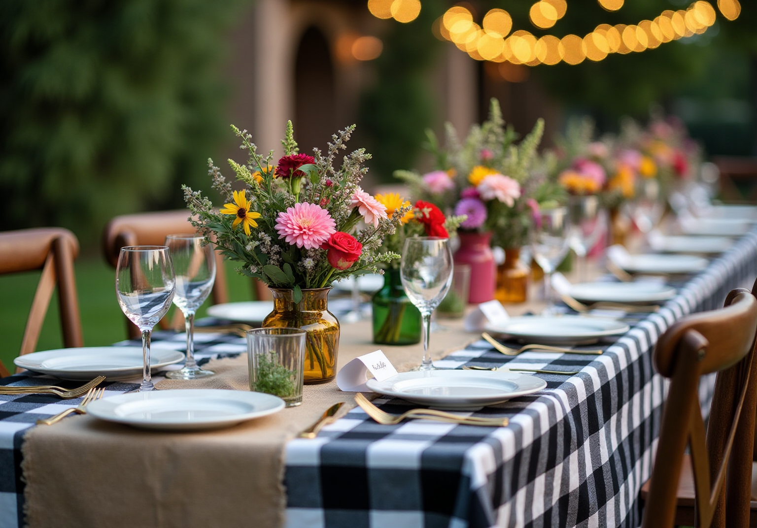 Best Practices for Using Checkered Linens in Event Design