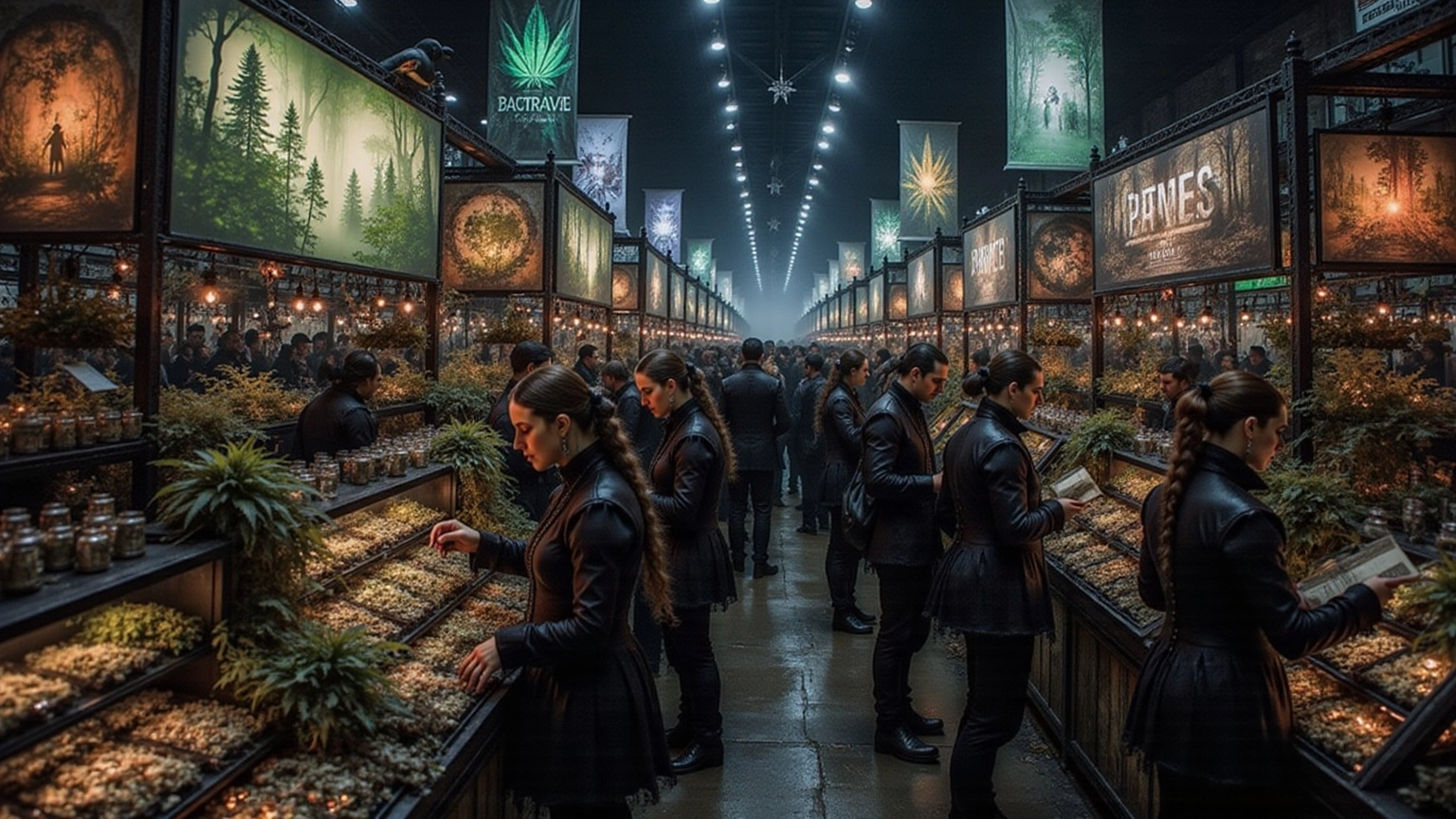 Vibrant Cannabis Expo Atmosphere