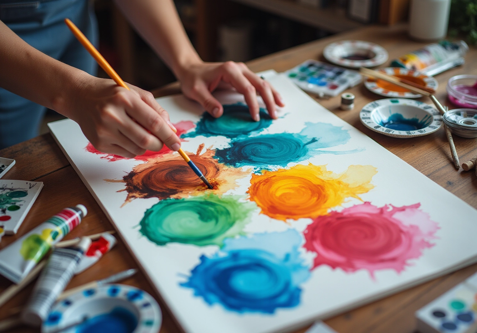 Vibrant Color Mixing in the Studio Vibrant Color Mixing in the Studio