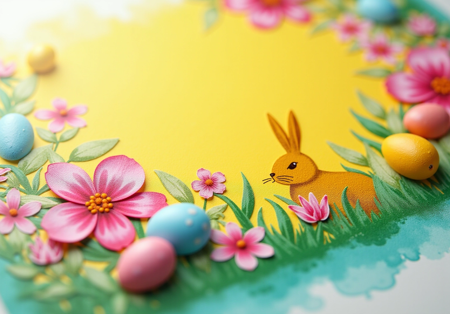 Vibrant Easter Card Design