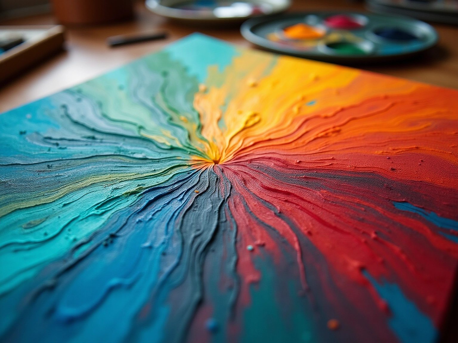Vibrant Interplay of Complementary Colors in Art Vibrant Interplay of Complementary Colors in Art