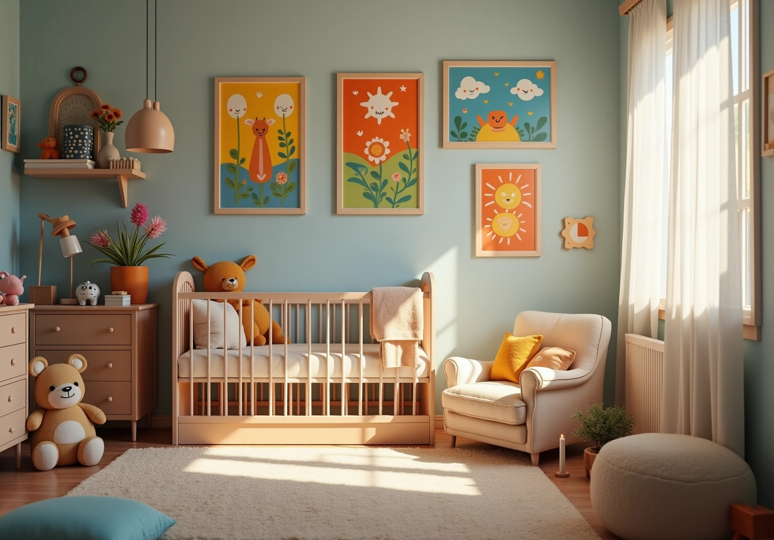 Vibrant Nursery Art Selection