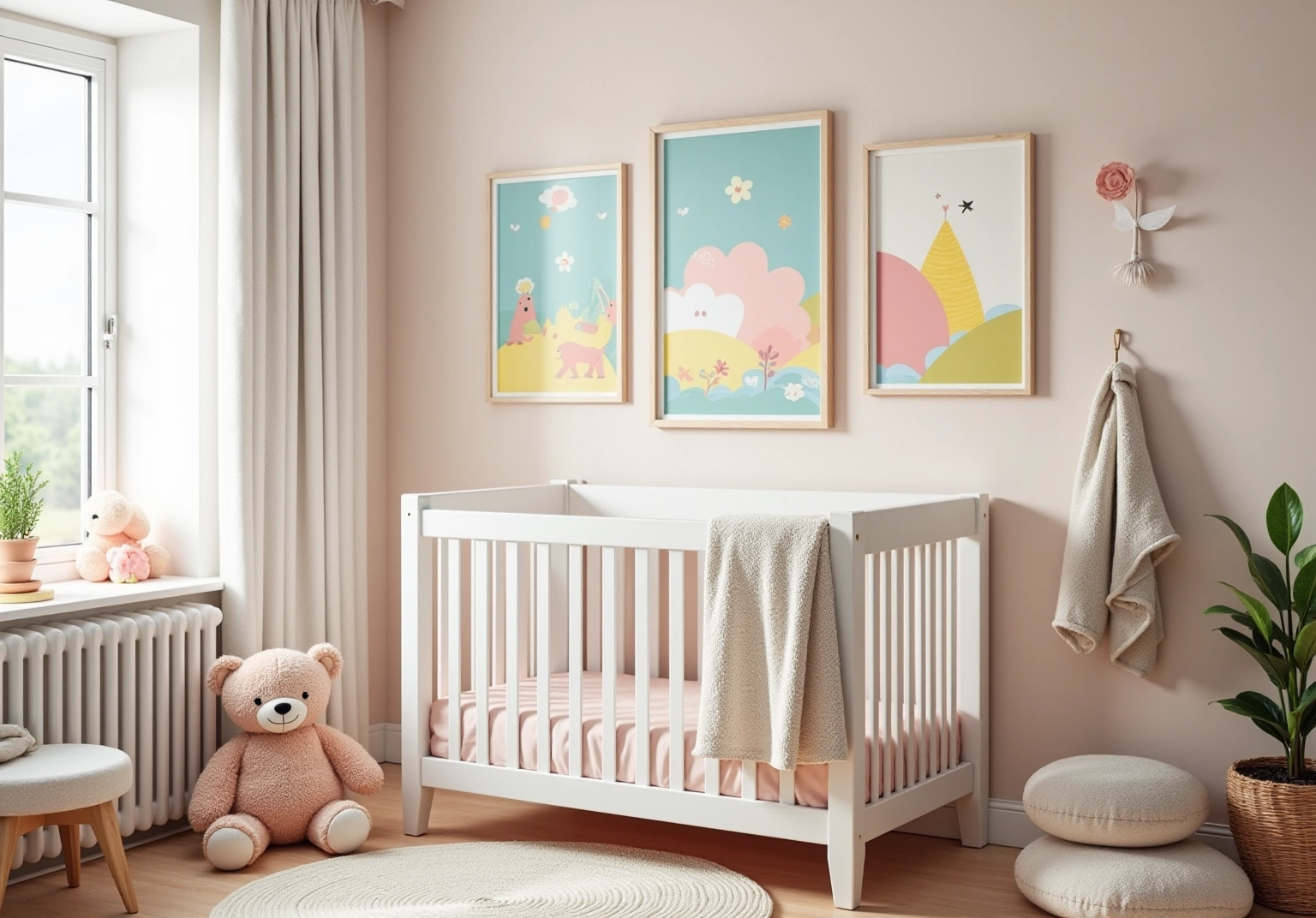 Vibrant Nursery Wall Art Display