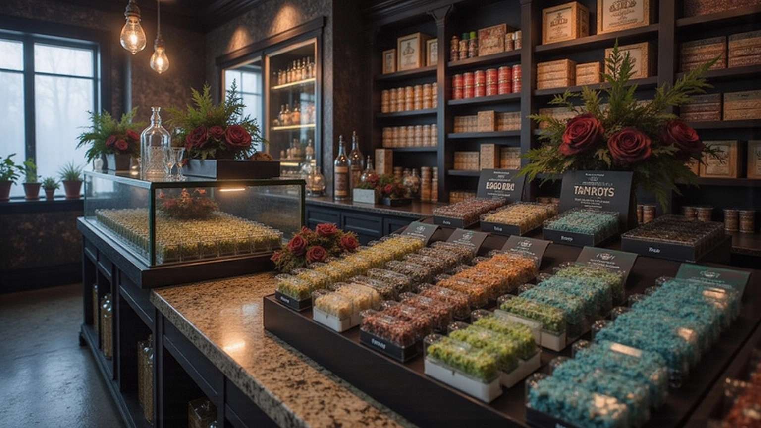 Vibrant Retail Space for THCA Hemp Products