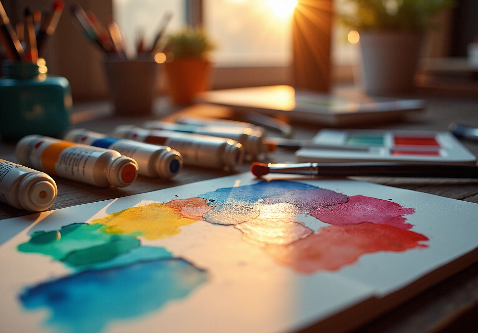 Vibrant Watercolor Artistry with Sennelier