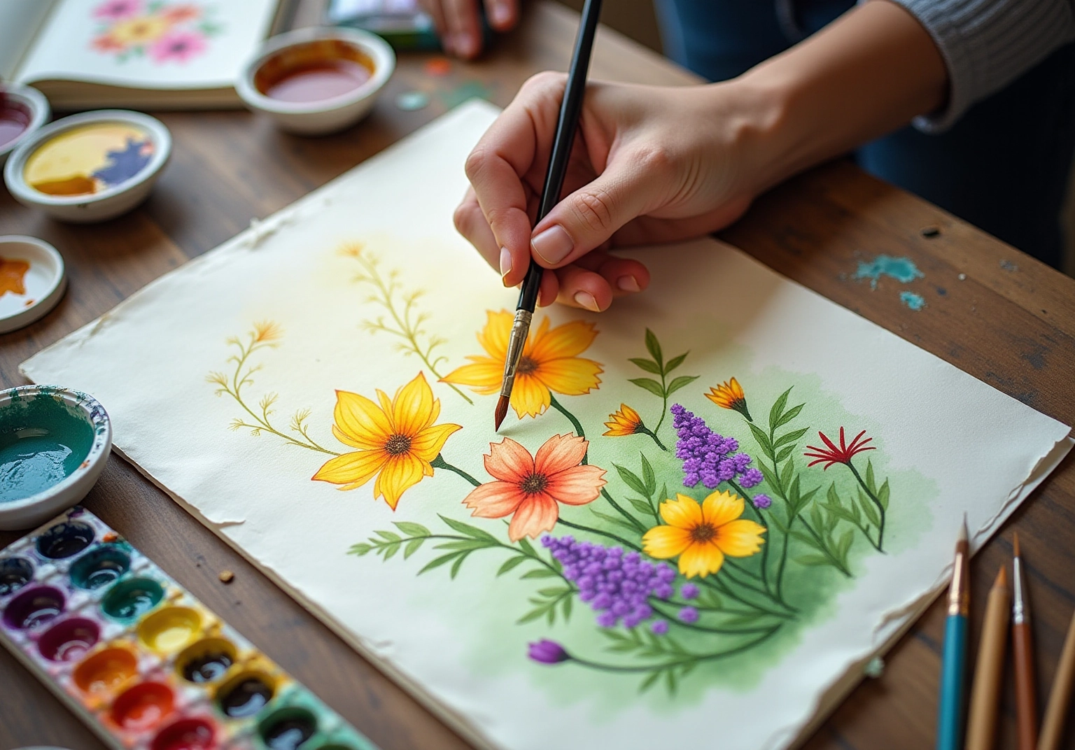 Vibrant Watercolor Techniques for Wildflowers Vibrant Watercolor Techniques for Wildflowers