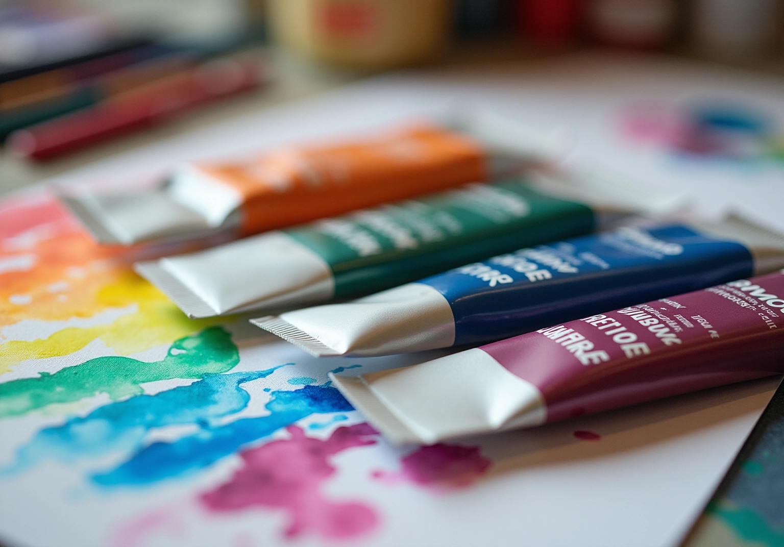 Vibrant Winsor & Newton Watercolor Paints Vibrant Winsor & Newton Watercolor Paints