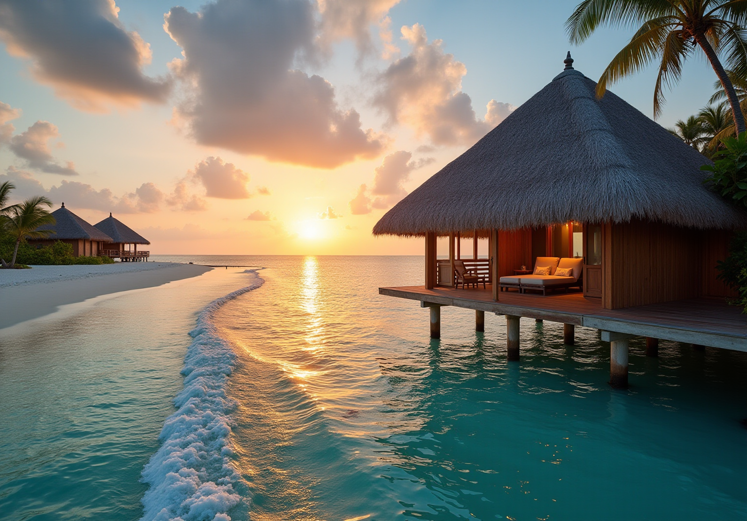 Luxury Sunset at North Male Atoll
