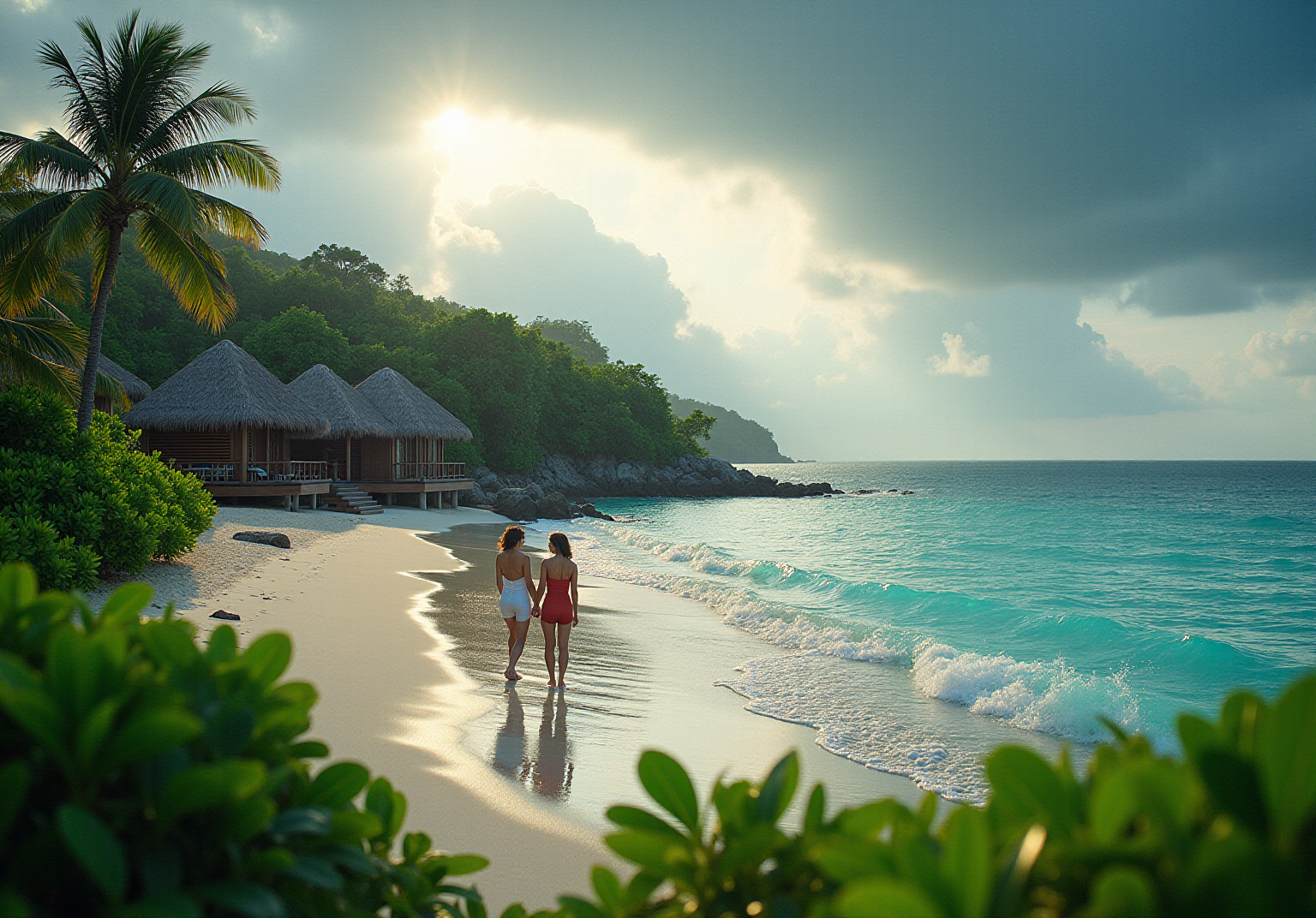 Romantic Escape in the Maldives During Rainy Season