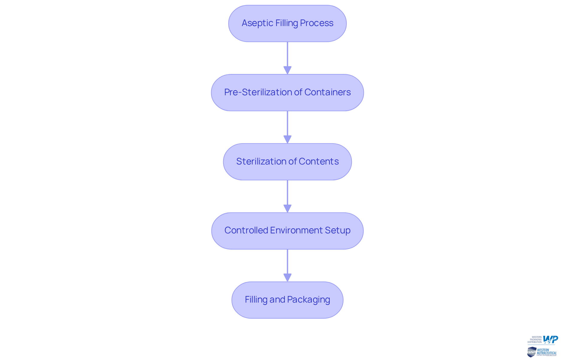 This flowchart highlights the crucial steps in the aseptic filling process. Follow the arrows to understand how each part contributes to maintaining safety and sterility in food and pharmaceutical products.
