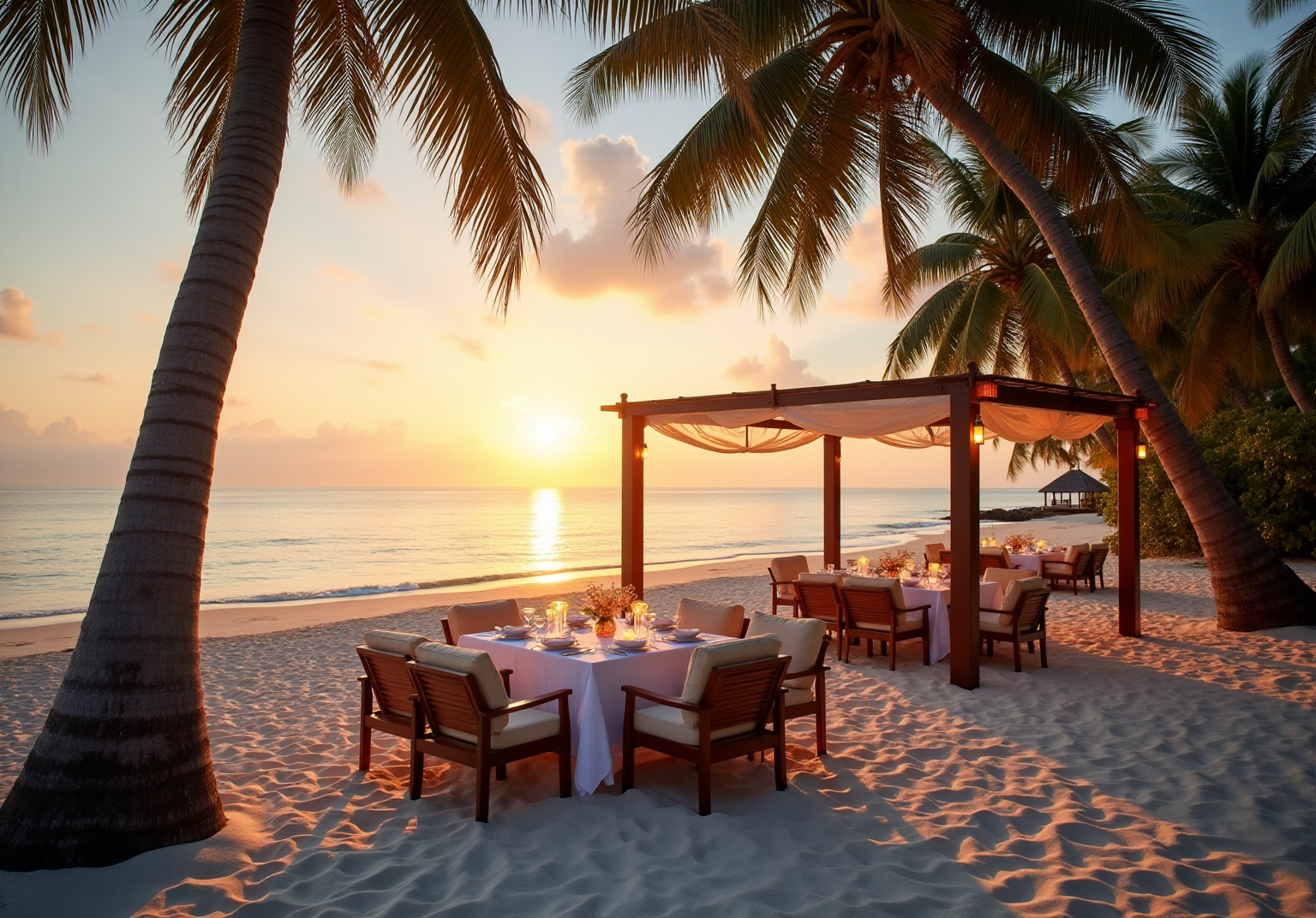 Luxurious Sunset at Four Seasons Resort Maldives
