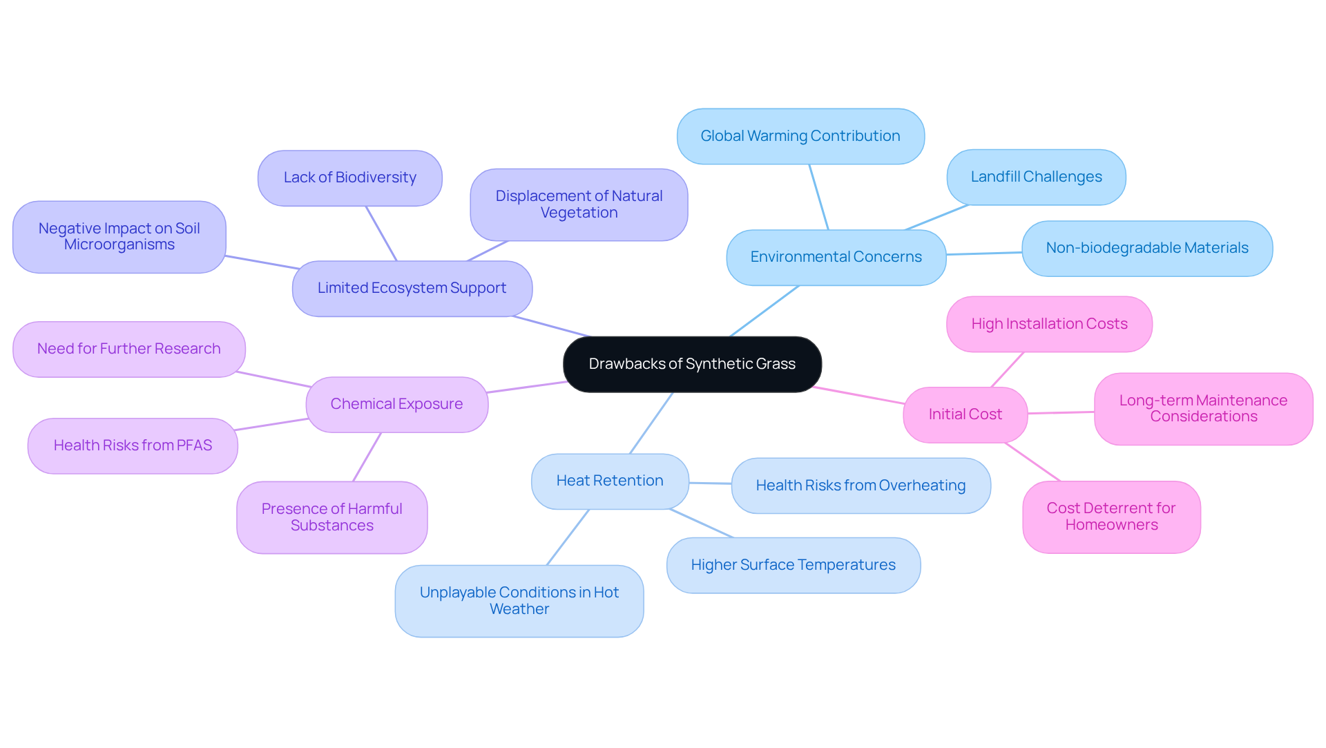The central node represents the main topic, while each branch highlights a specific drawback. Follow the branches to explore the details and implications of each concern. The central node represents the main topic, while each branch highlights a specific drawback. Follow the branches to explore the details and implications of each concern.