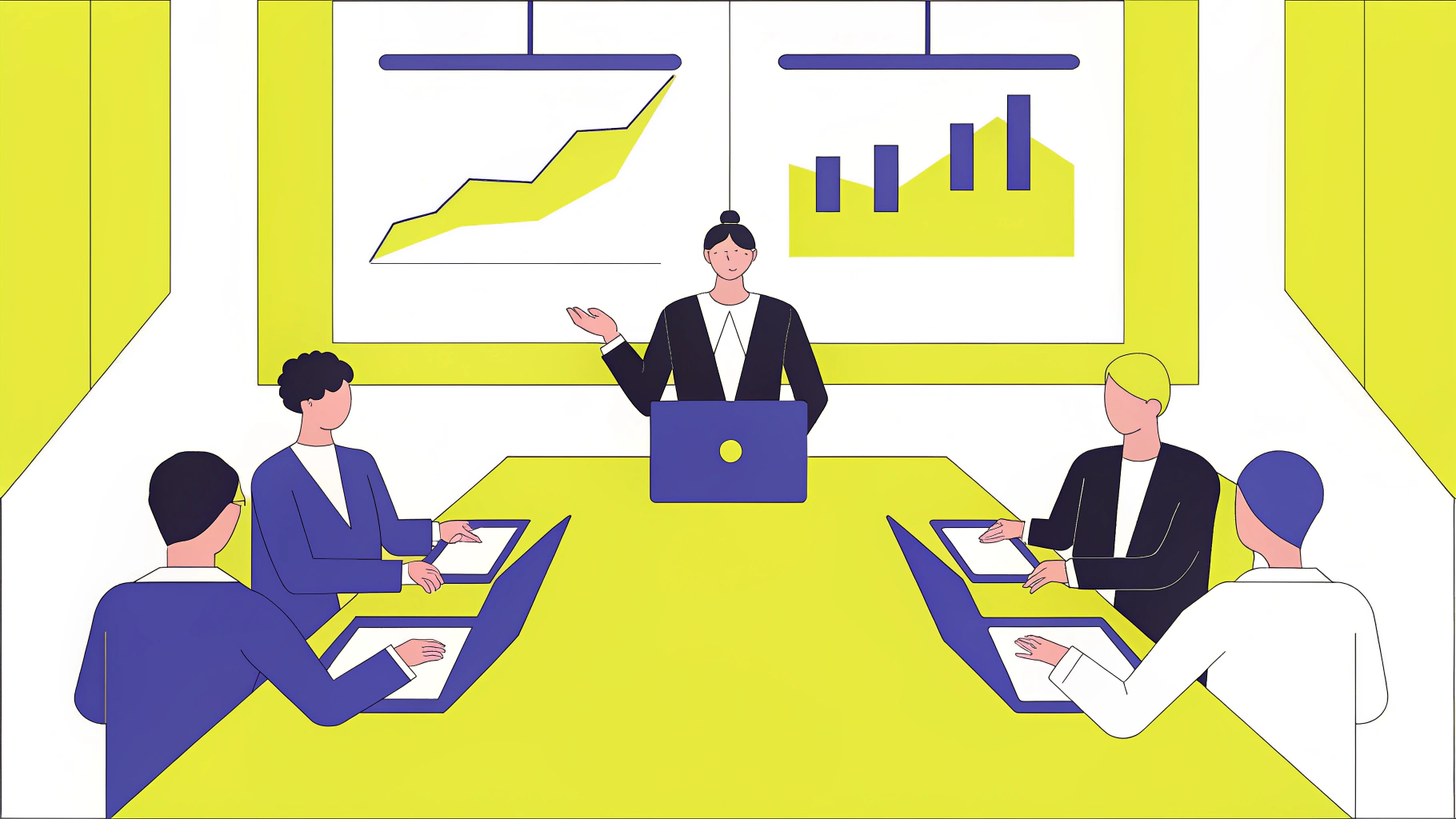 Analyzing Performance in a Strategy Meeting