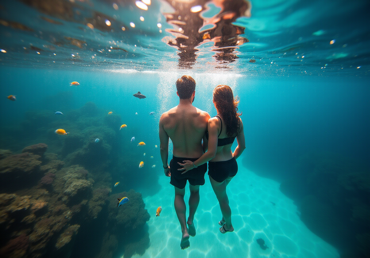 Romantic Snorkeling in the Maldives Romantic Snorkeling in the Maldives
