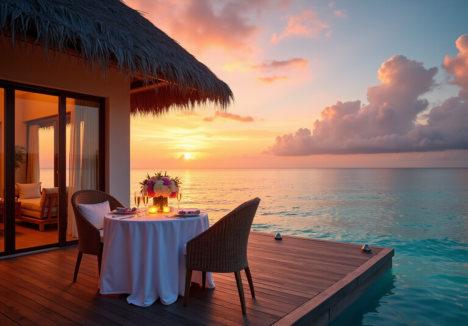 Romantic Water Villa Experience in the Maldives Romantic Water Villa Experience in the Maldives