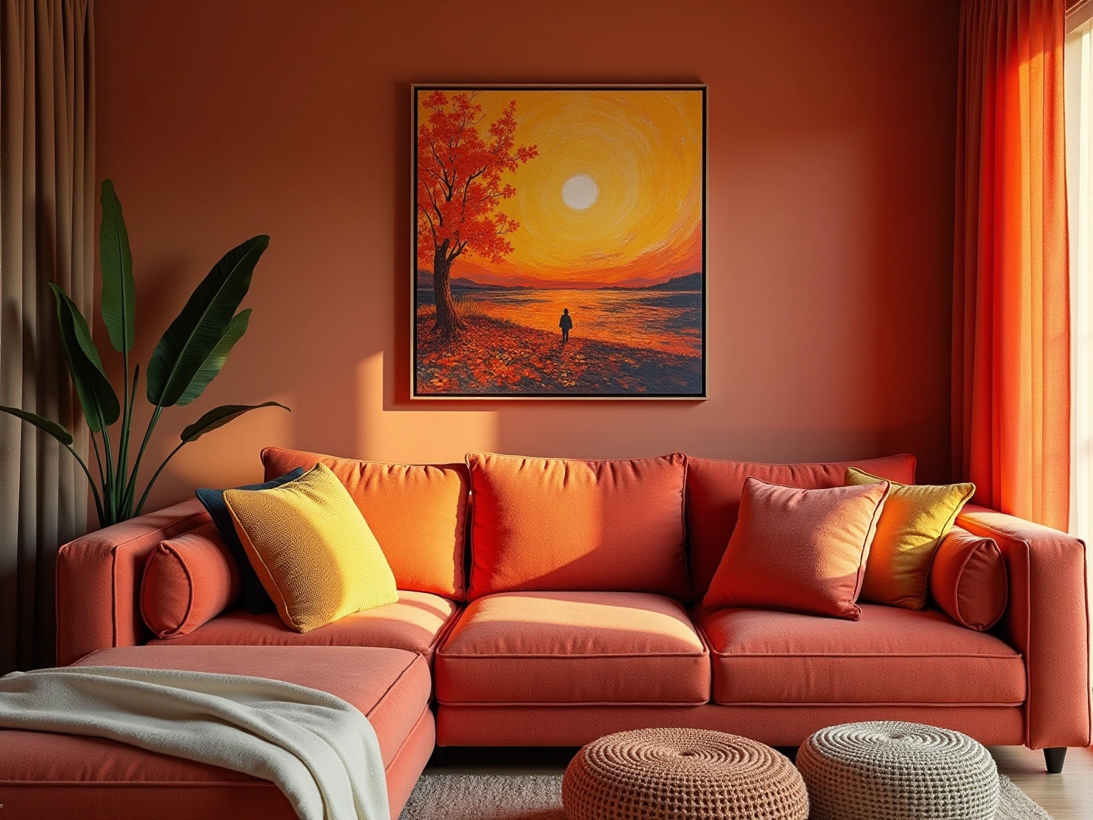Warm and Inviting Living Space