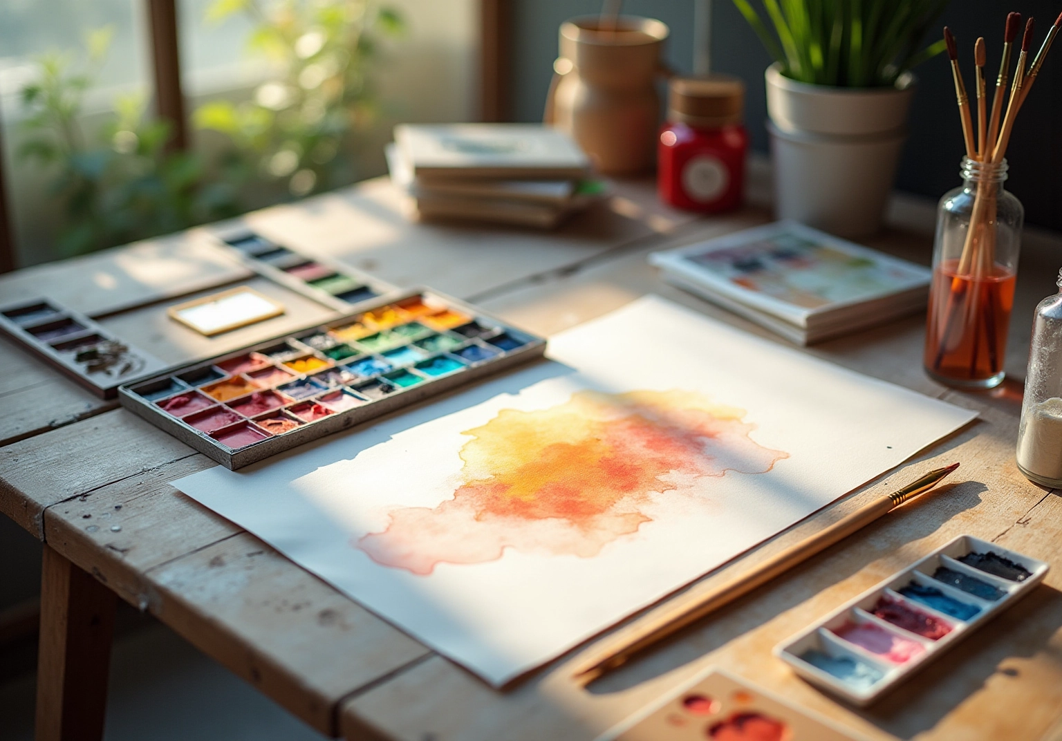 Watercolor Floral Painting Process Watercolor Floral Painting Process