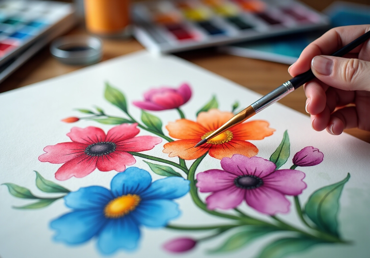 Watercolor Layering Techniques in Floral Art Watercolor Layering Techniques in Floral Art