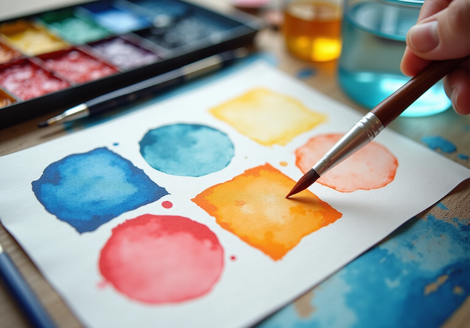 Watercolor Painting in Progress