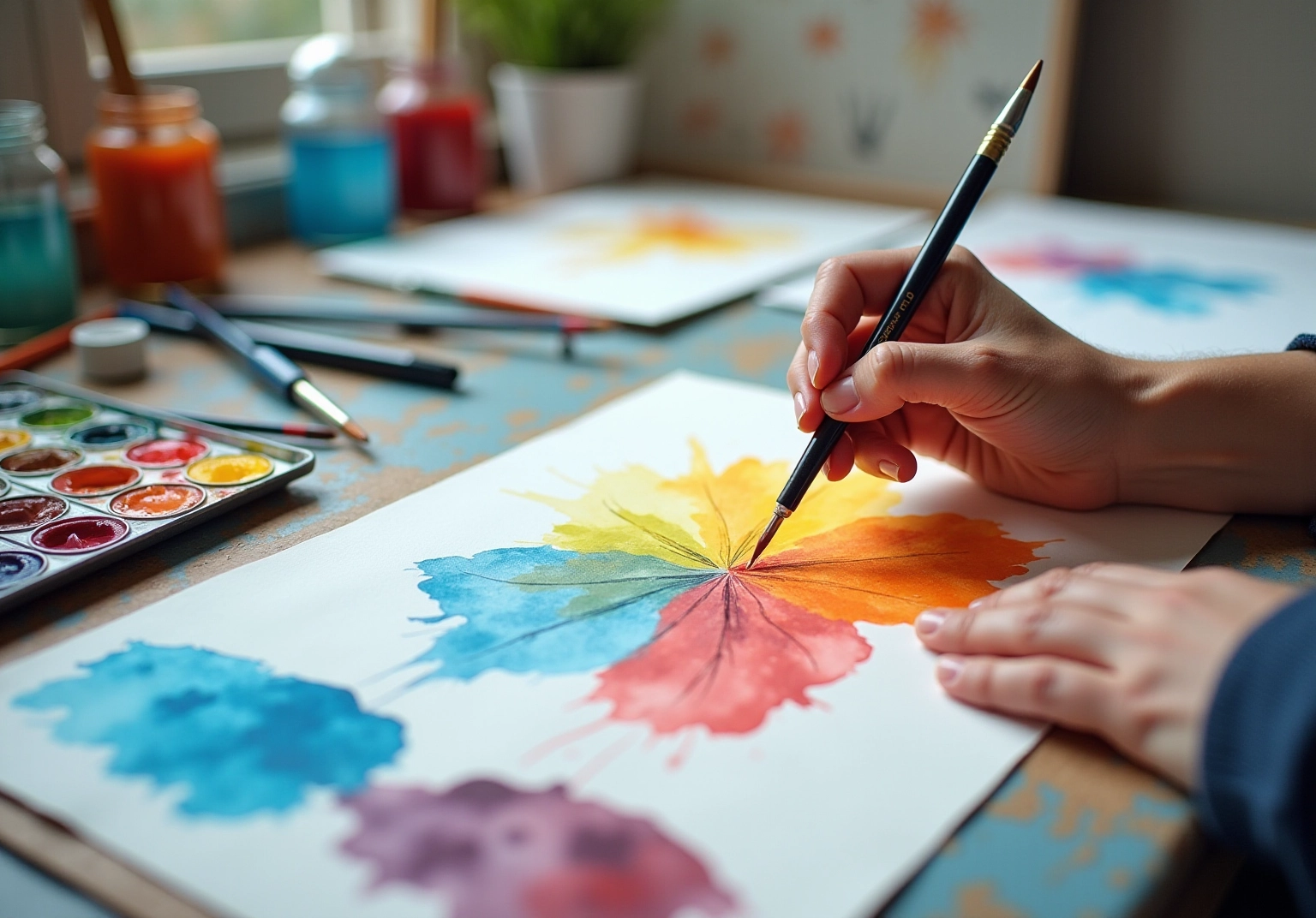 Watercolor Painting Techniques in Action