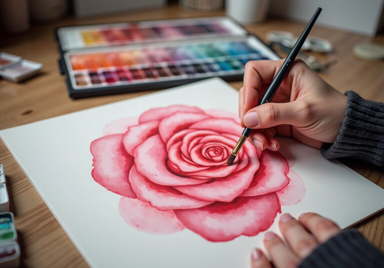Watercolor Rose Painting Tutorial Watercolor Rose Painting Tutorial