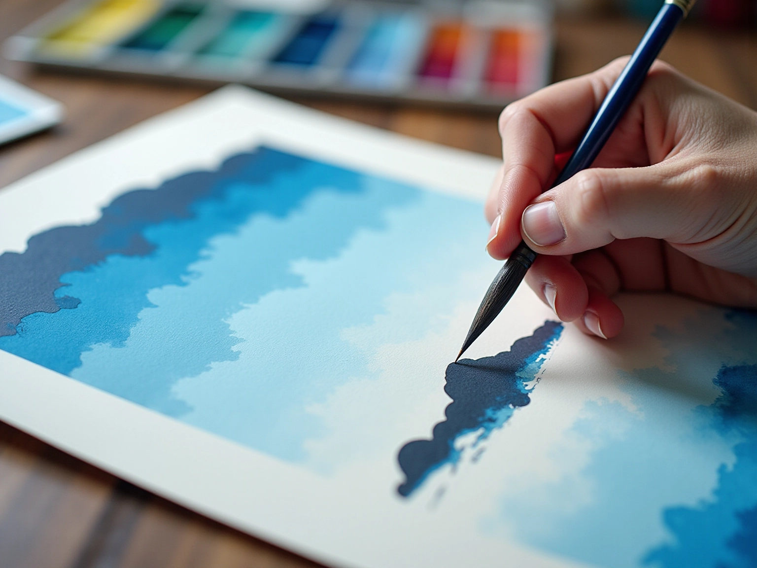 Watercolor Sky Painting Technique Watercolor Sky Painting Technique