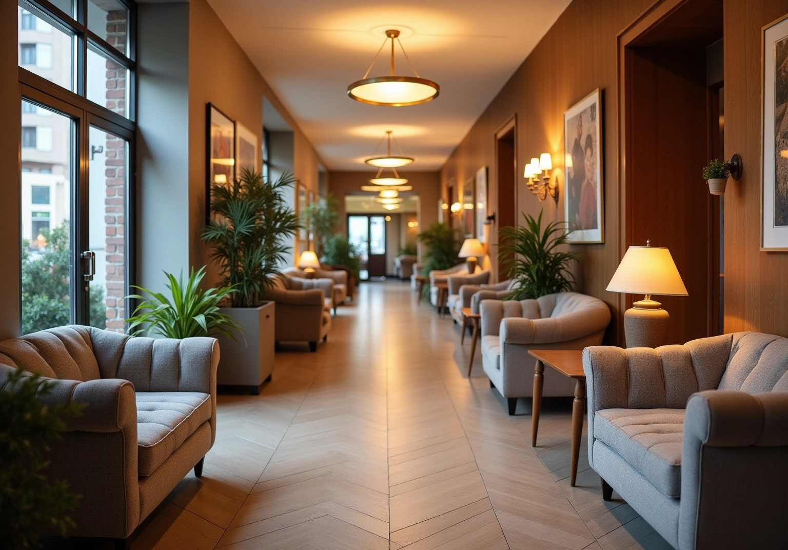 Welcoming Hotel Lobby in Esslingen Welcoming Hotel Lobby in Esslingen