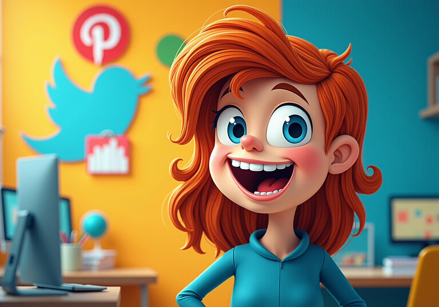 Vibrant Contemporary Cartoon Design Vibrant Contemporary Cartoon Design