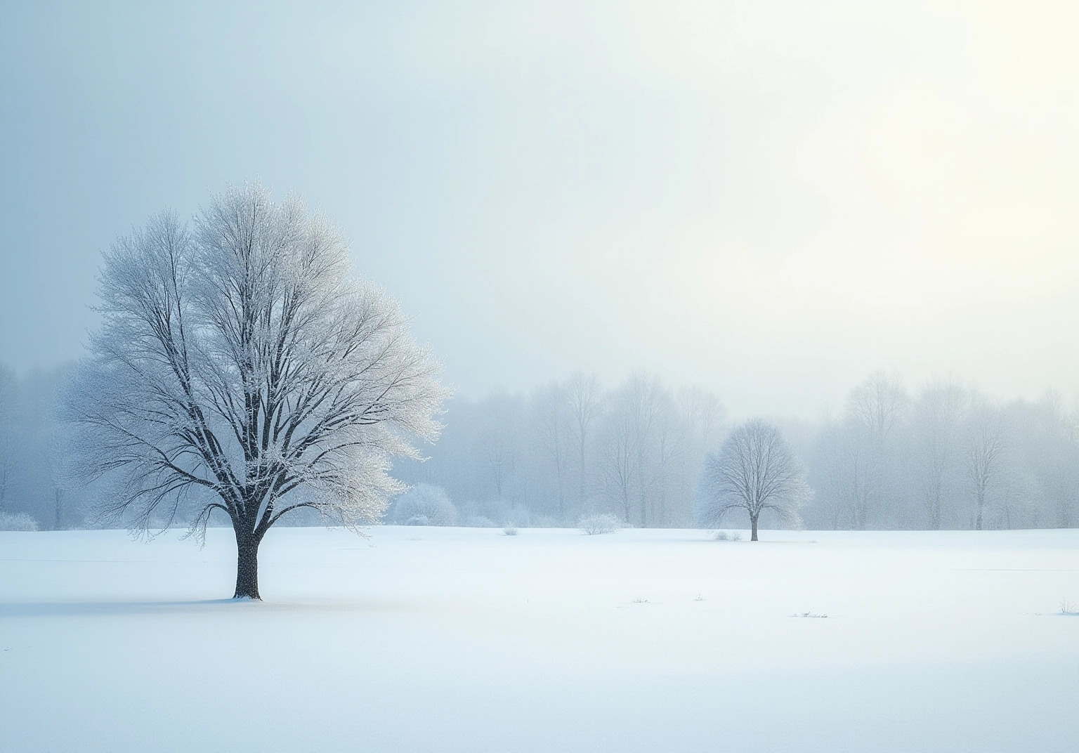 Winter Watercolor Landscape Winter Watercolor Landscape