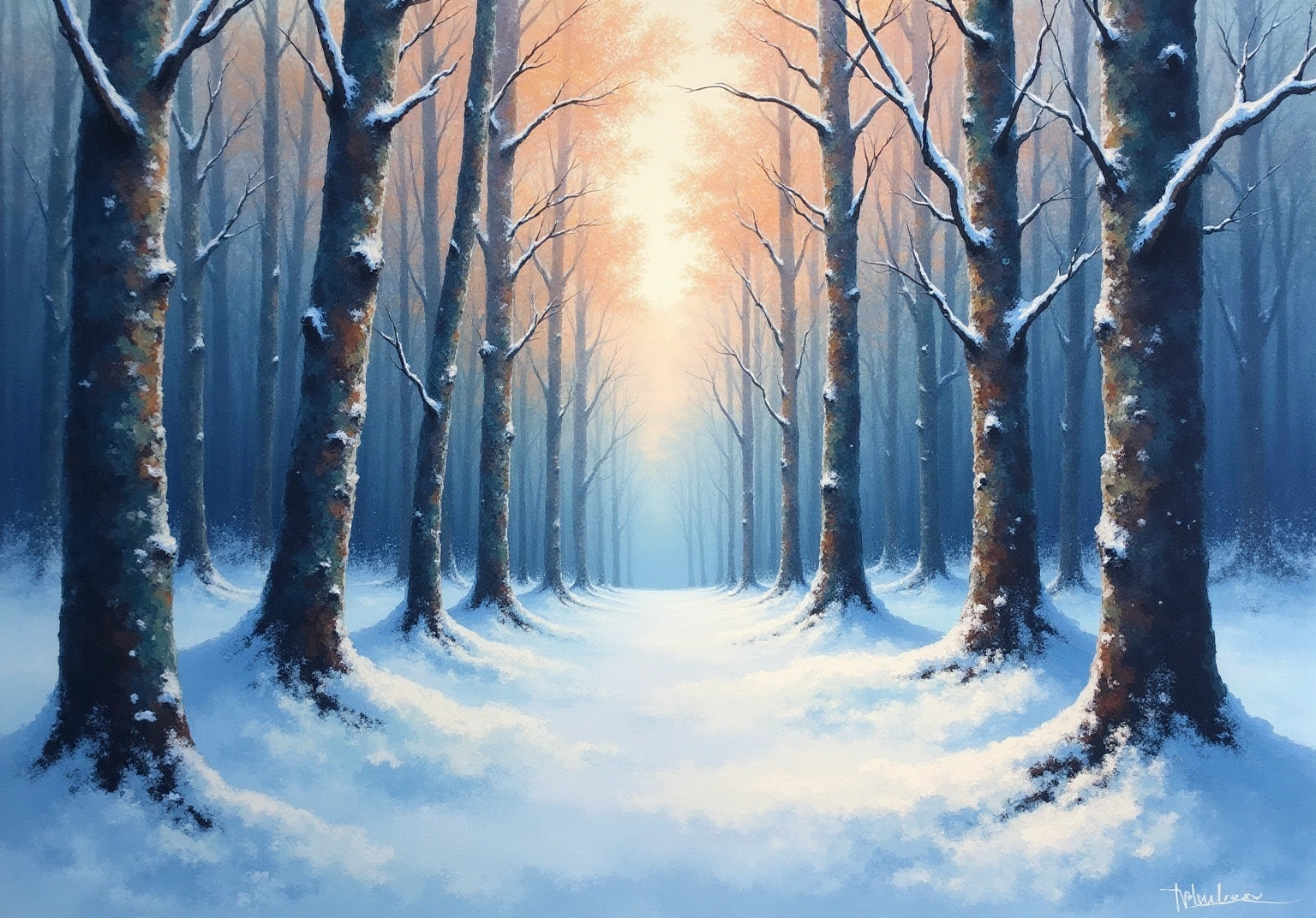Winter Wonderland: Watercolor Forest Winter Wonderland: Watercolor Forest