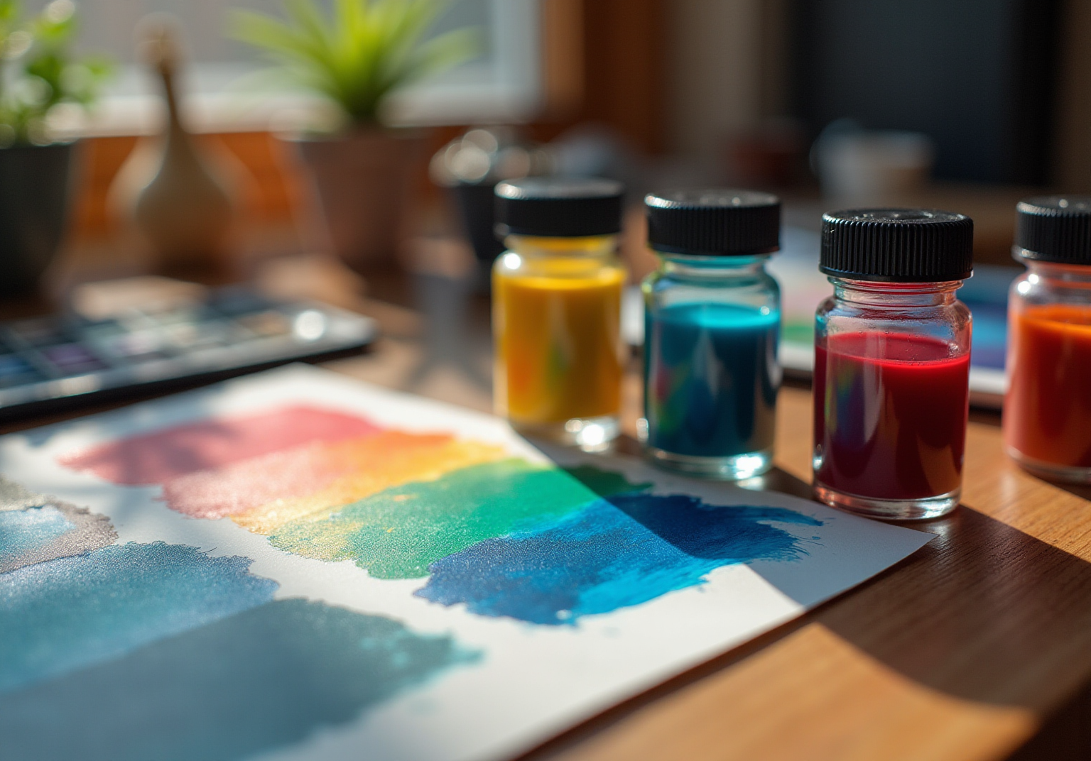 Evaluating Fluid Paints in an Artist's Studio Evaluating Fluid Paints in an Artist's Studio