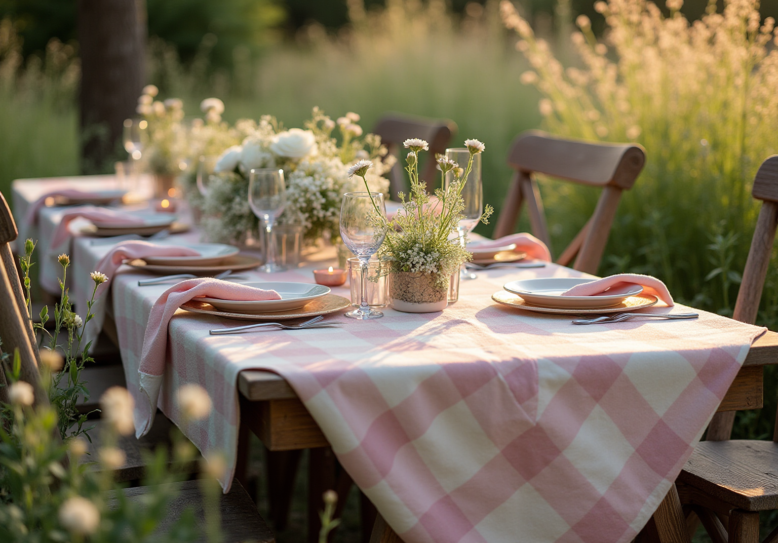 5 Ways Pastel Plaid Tablecloths Elevate Your Event Decor