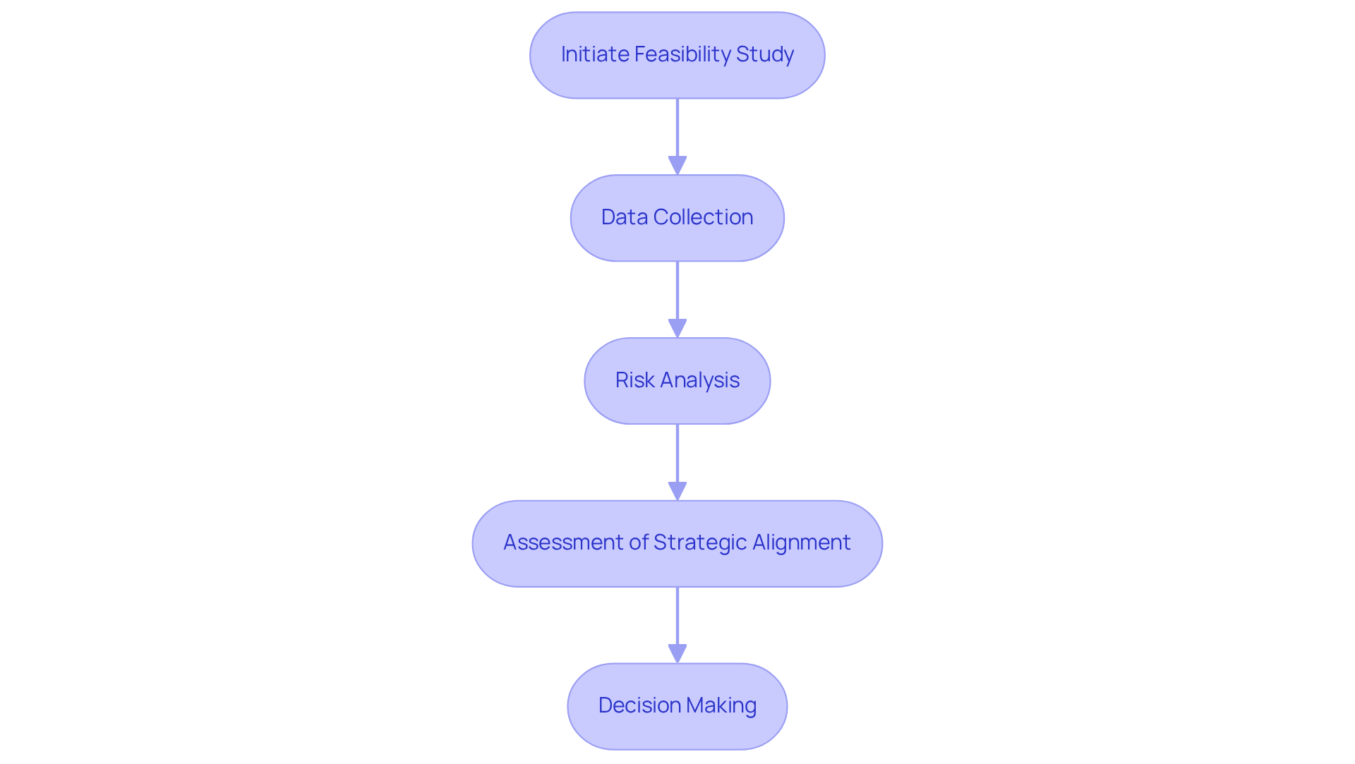 Each box represents a step in the feasibility study process. Follow the arrows to see how each step leads to the next, ultimately guiding stakeholders in their decision-making.