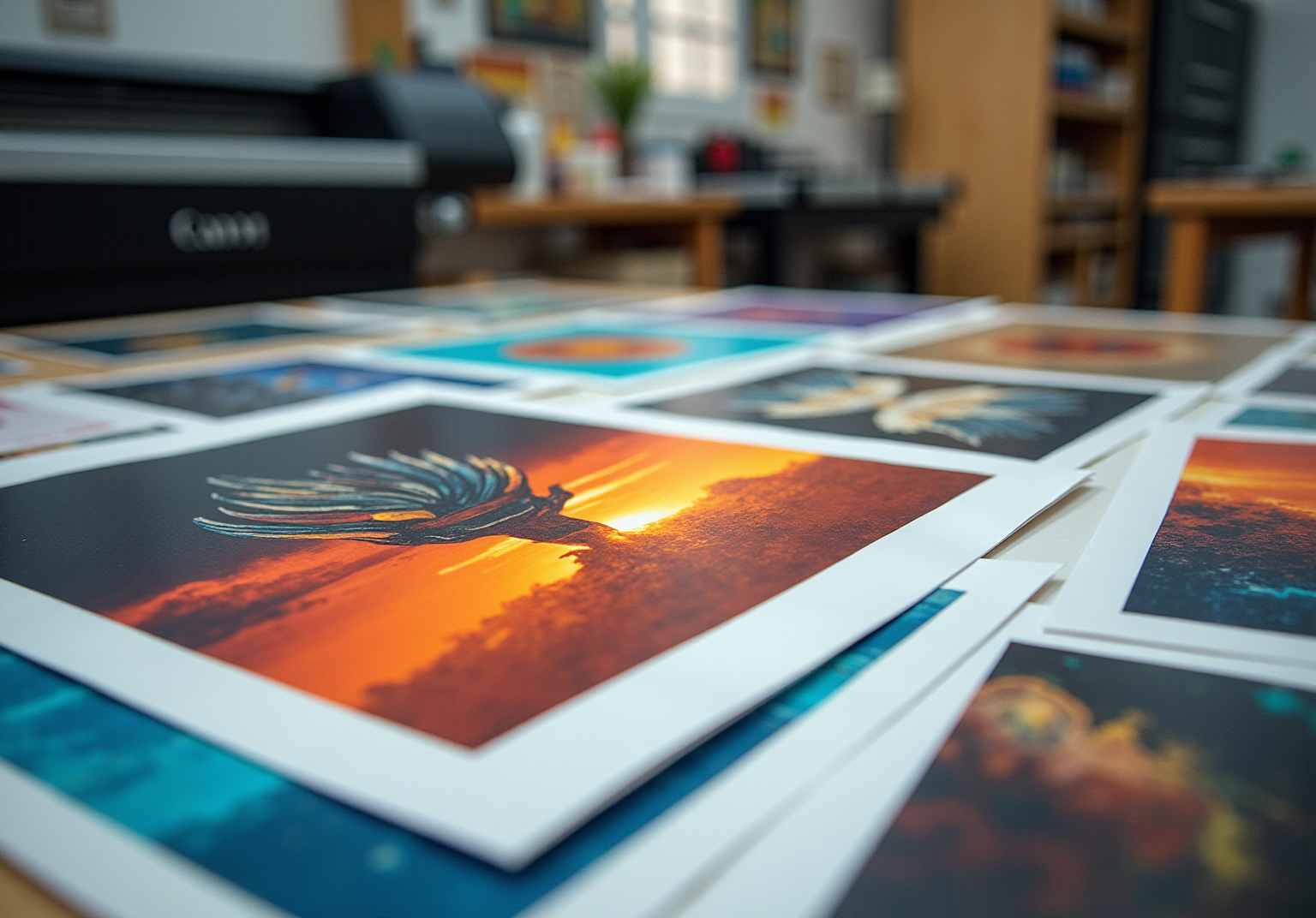 Exploring Printing Methods in an Art Studio