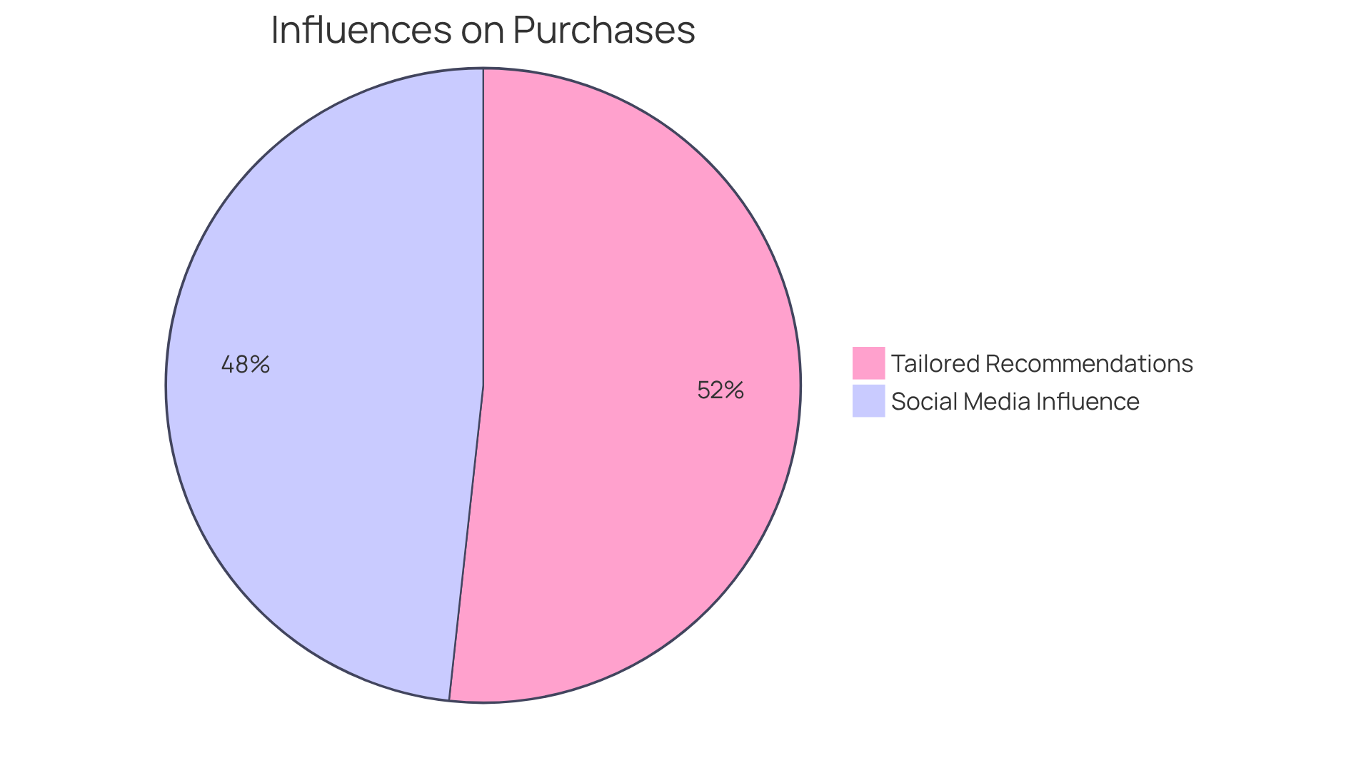 This chart shows how many shoppers are affected by different influences. The larger the slice, the more significant that influence is in their purchasing decisions.