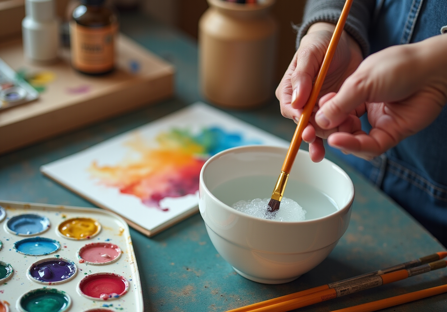 Caring for Watercolor Brushes Caring for Watercolor Brushes