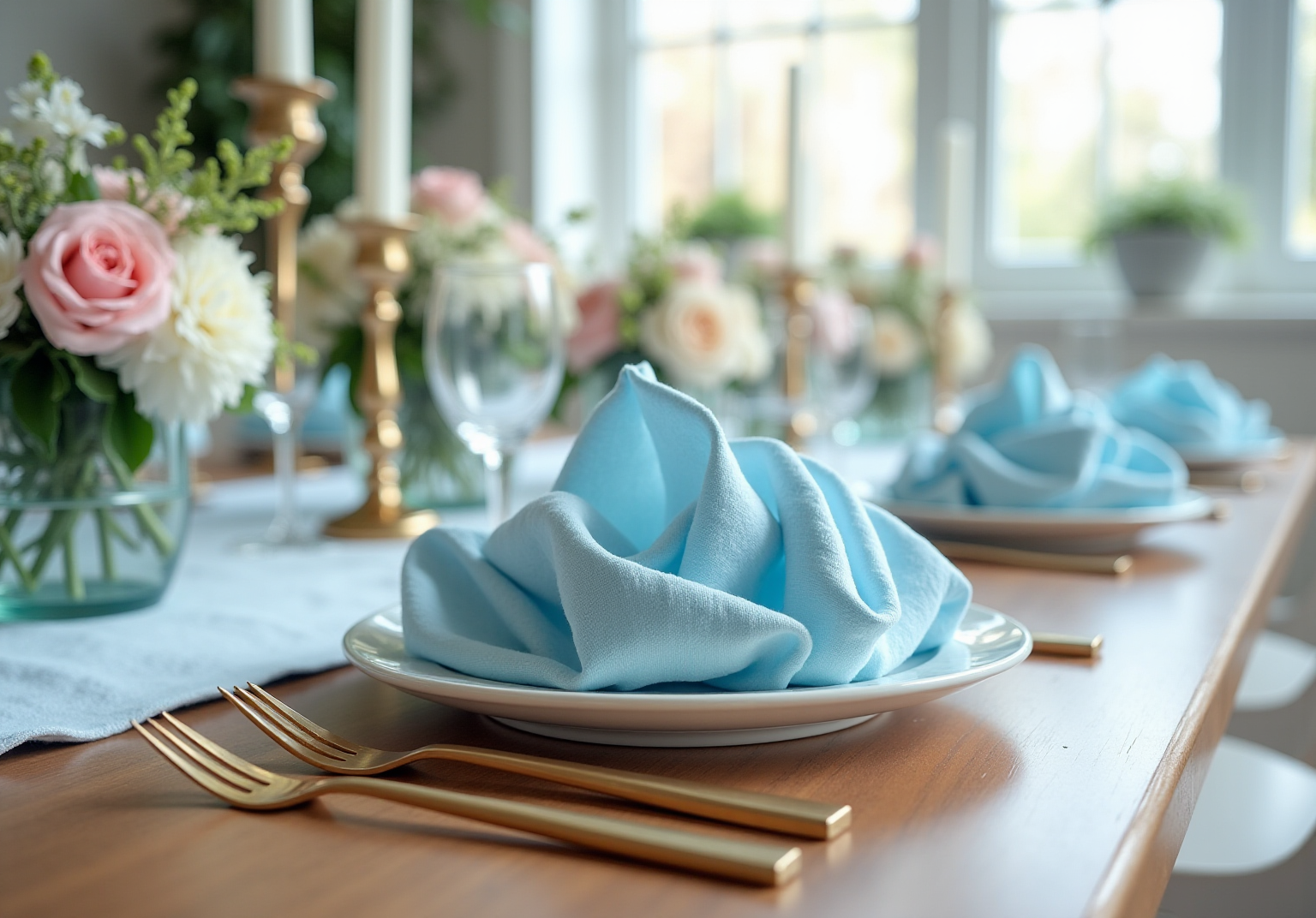 Master Baby Blue Linen Napkins for Stunning Event Designs