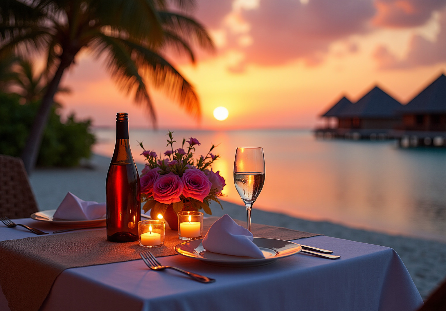 Romantic Dining Adventure in the Maldives