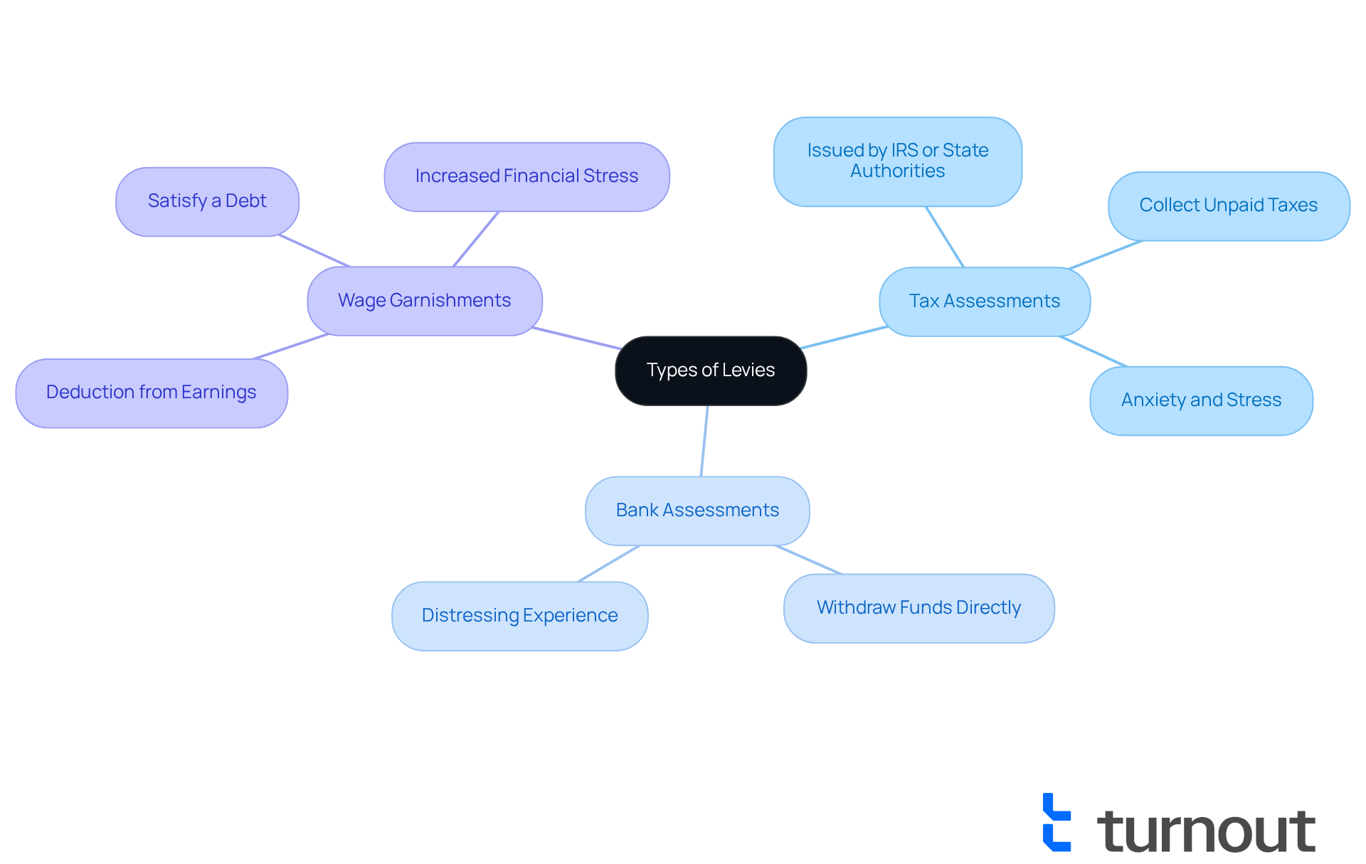 At the center is the main topic of levies. The branches show the different types of levies you might face, with additional details explaining each type's specific aspects. Follow the branches to see how they connect back to the main topic. At the center is the main topic of levies. The branches show the different types of levies you might face, with additional details explaining each type's specific aspects. Follow the branches to see how they connect back to the main topic.
