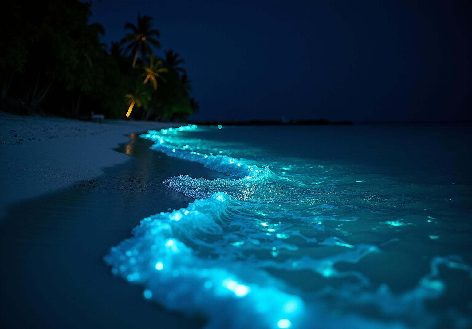 Bioluminescent Glow of the Maldives