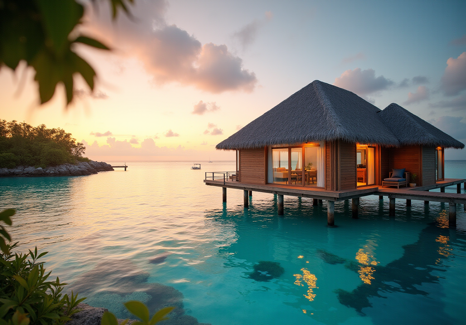 Romantic Overwater Villa in the Maldives