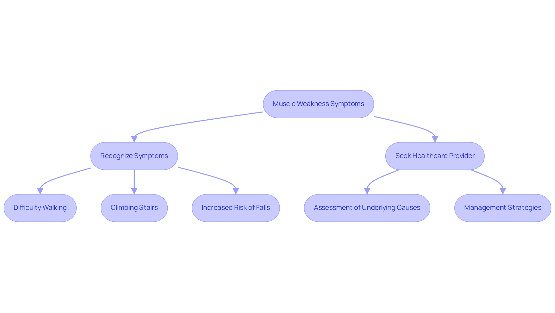 This flowchart outlines the steps to take when experiencing muscle weakness. Start by recognizing your symptoms, then seek help from a healthcare provider to assess and manage the issue effectively. Each step is crucial for preventing further complications. This flowchart outlines the steps to take when experiencing muscle weakness. Start by recognizing your symptoms, then seek help from a healthcare provider to assess and manage the issue effectively. Each step is crucial for preventing further complications.