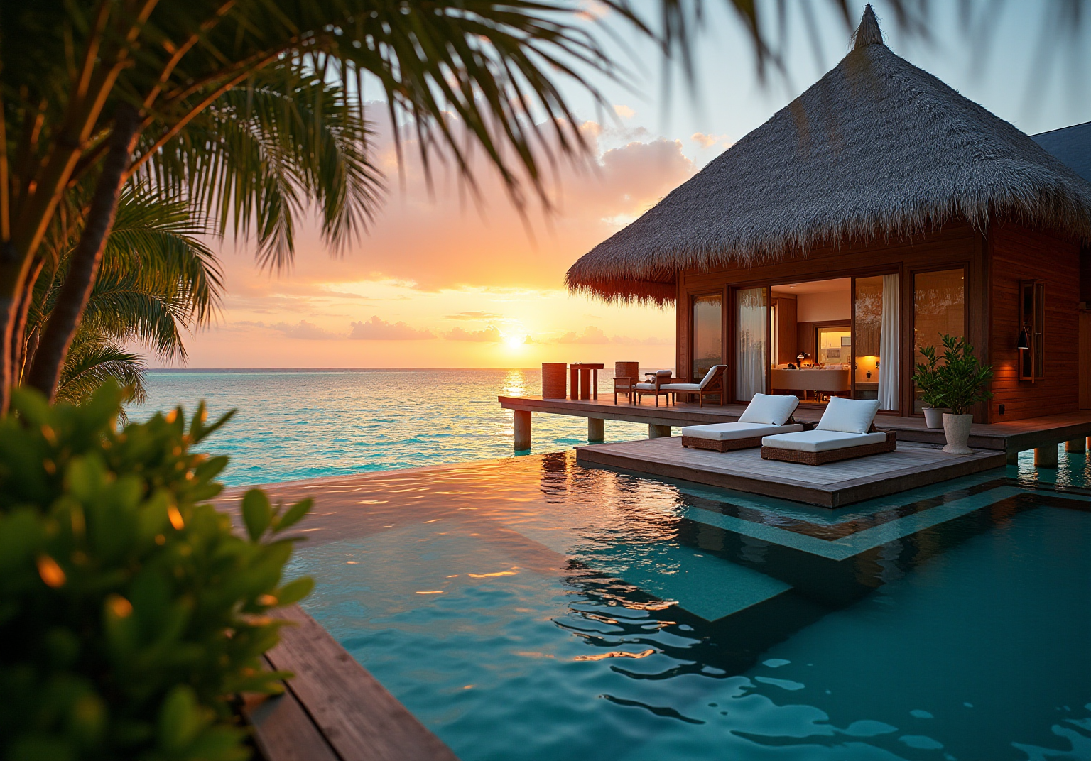 Romantic Overwater Villa in the Maldives