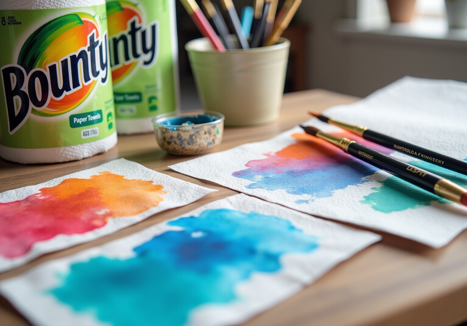 Bounty Paper Towels: Essential for Watercolor Artists