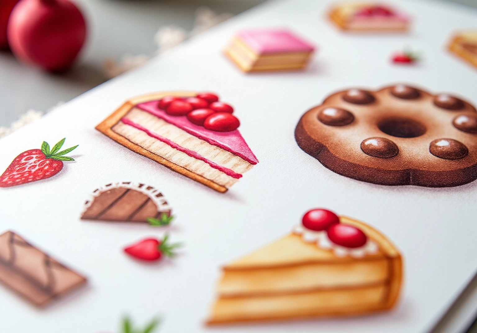 Yummy Dessert Watercolor Card Yummy Dessert Watercolor Card
